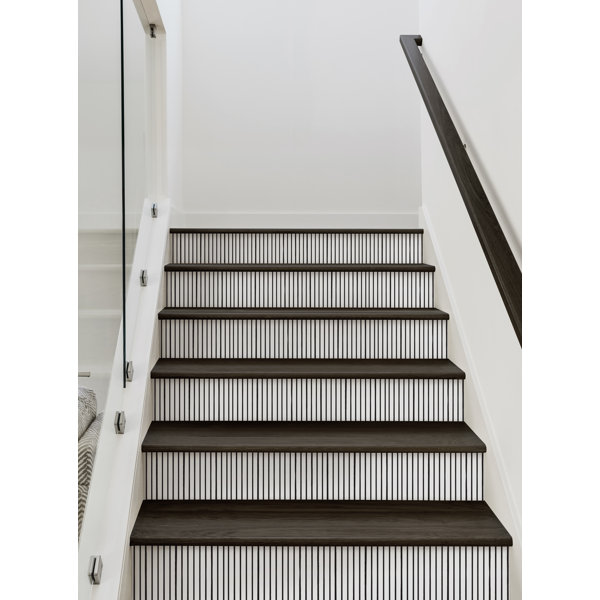 Latitude Run® Juweria Painted Peel and Stick Stair Riser Strips Wall Stickers | Wayfair
